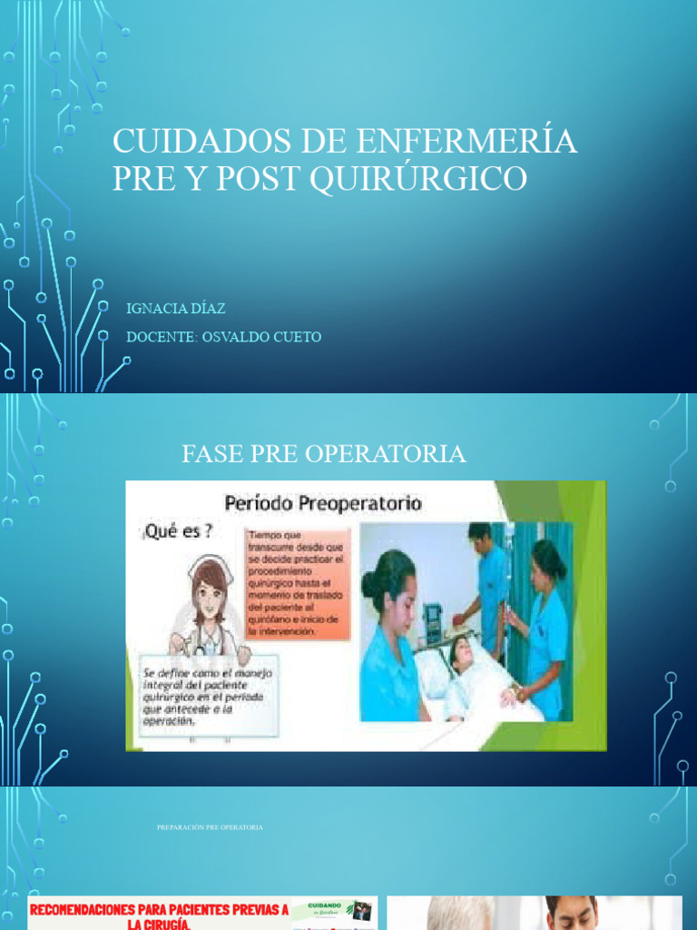 Pre y Post Operatorio | PDF