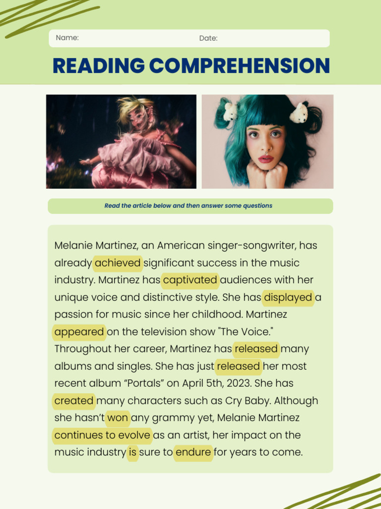Melanie Martinez's Musical Journey | PDF