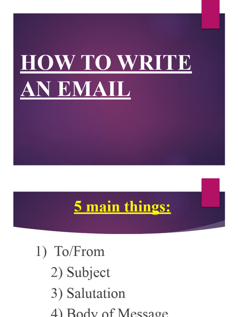 email writing | PDF