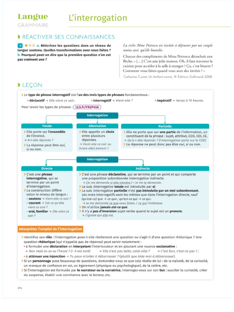 L'interrogation | PDF