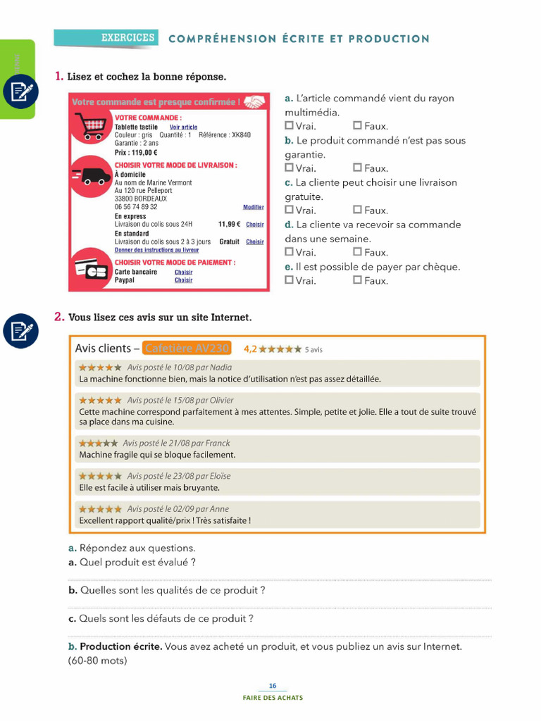 Communication Essentielle Du Français A2 | PDF