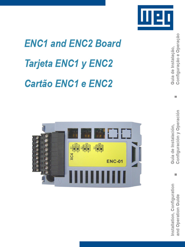WEG Cfw11 Enc1 and Enc2 Encoder Modules 0899.5485 Installation Guide ...