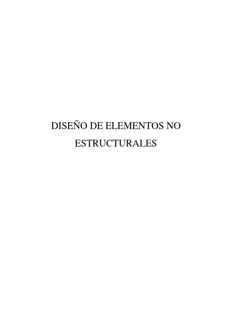 ANEXO 7 Elementos No Estructurales | PDF