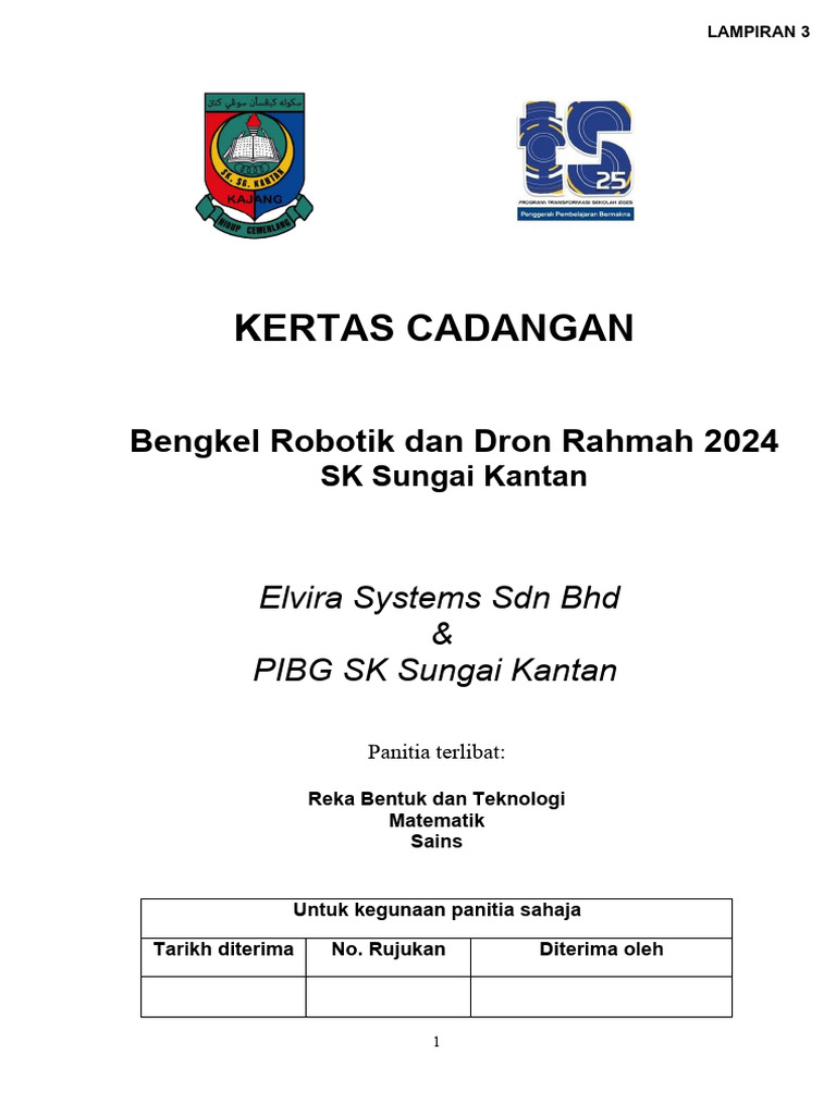 Bengkel Robotik Rahmah 2024 | PDF
