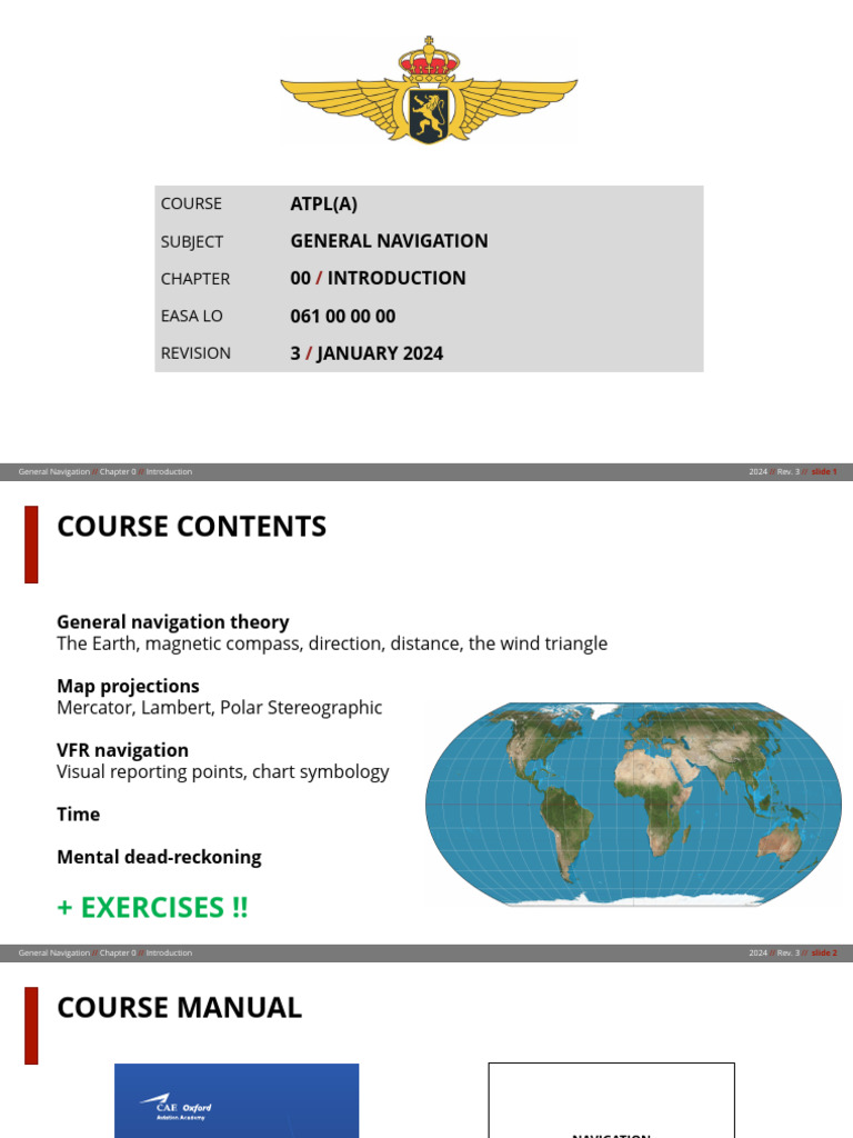 061 Gen Nav CH 0 Introduction 2024 Rev 3 | PDF | Geographic Data And ...