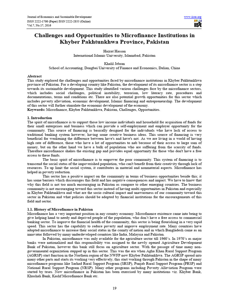 Challenges - and - Opportunities - To - Microfin 8 | PDF | Microfinance ...