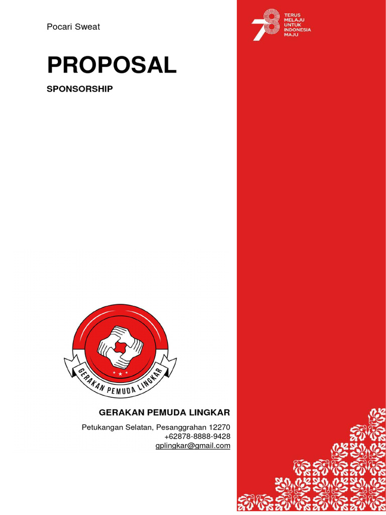 Proposal PK Sponsorship Pocari Sweat | PDF | Griya & Taman