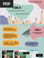 TDE II Aplicacao e Correcao | PDF | Fluência | Cognição