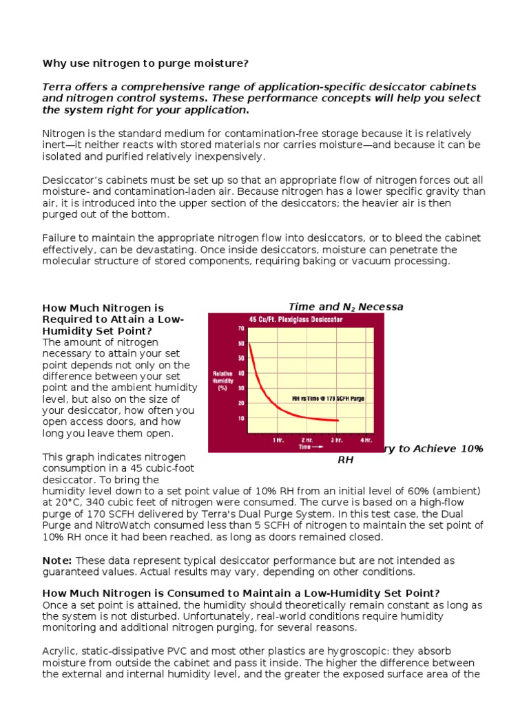 Why Use Nitrogen To Purge Moisture | PDF | Humidity | Nitrogen
