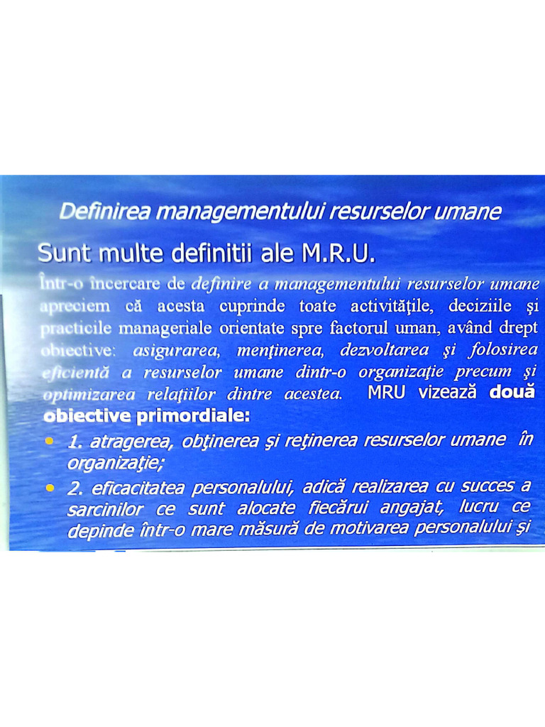 MRU Definire | PDF