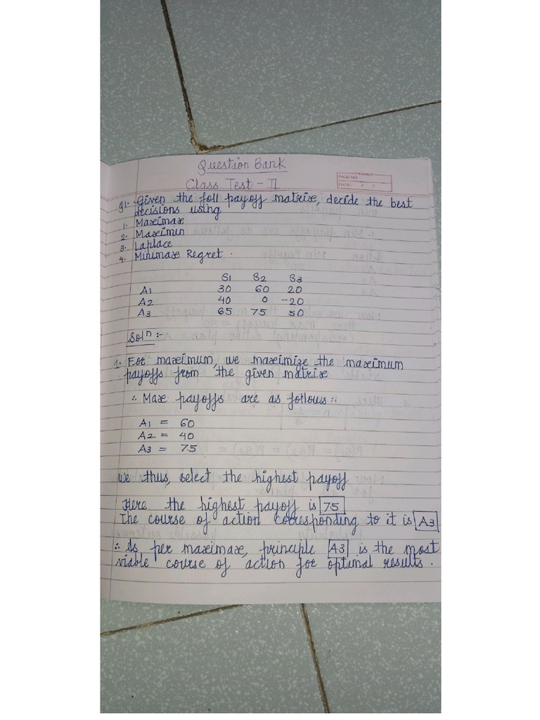 Class Test 2 Updated PDF | PDF