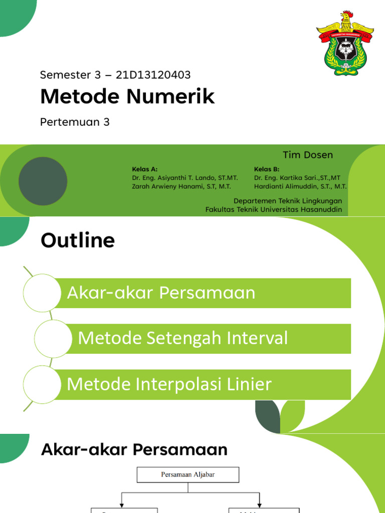 Metode Numerik - Pertemuan Ke 3 | PDF