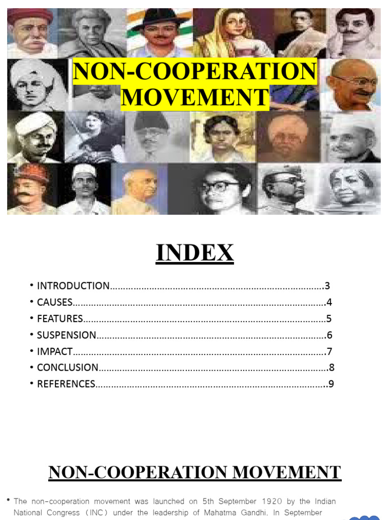 Non-Cooperation Movement | PDF | Indian Nationalism | Indian ...