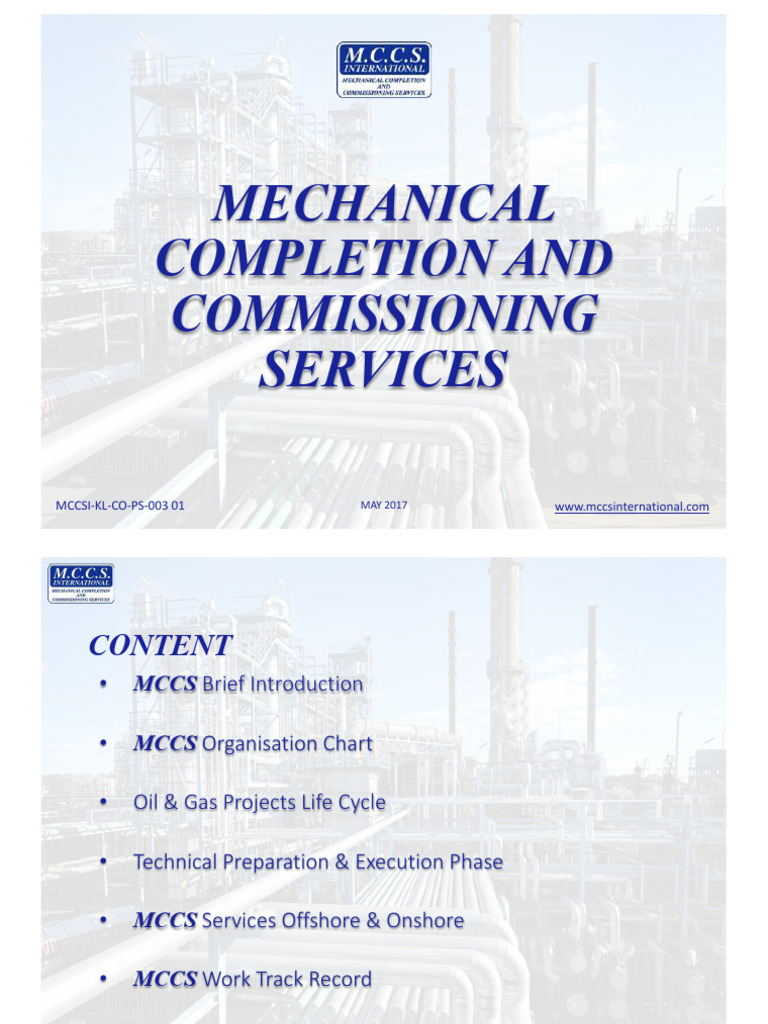 MCCS International Mechanical Services | PDF | Engineering