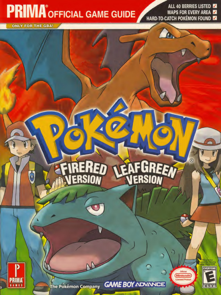 Pokémon FireRed Version and LeafGreen Version (Prima Official Game ...