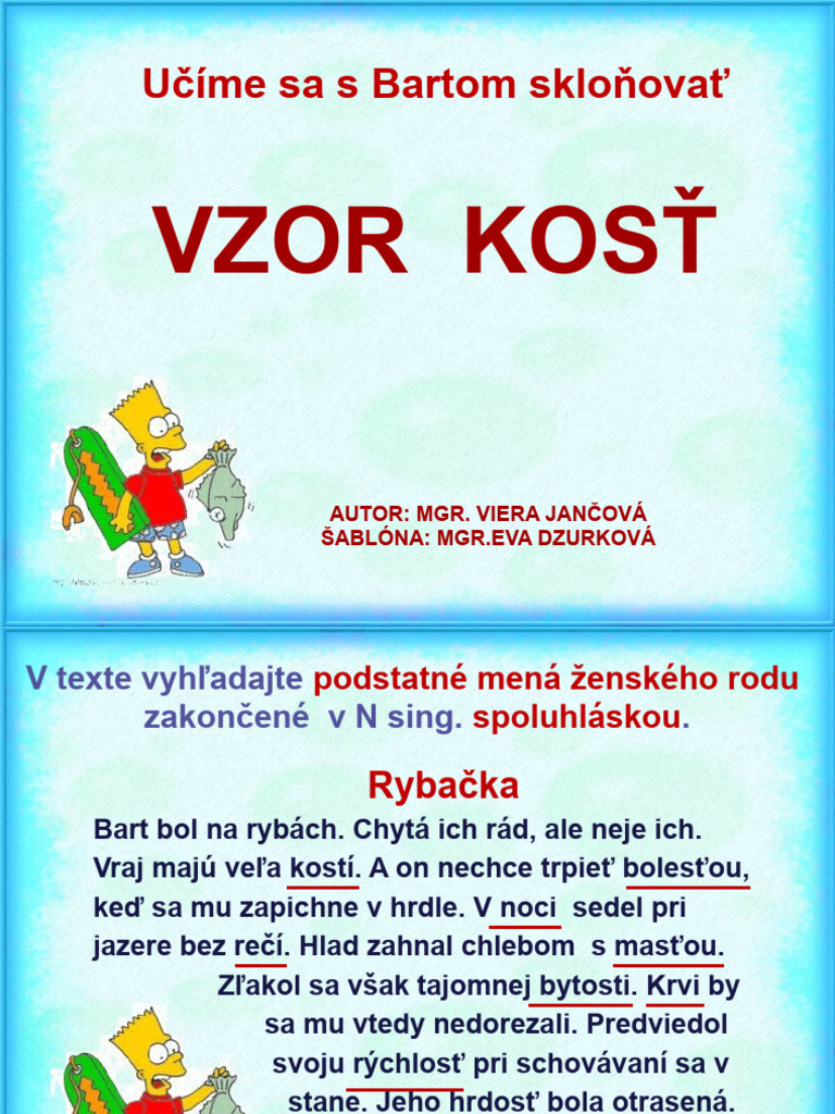 Vzor Kost | PDF