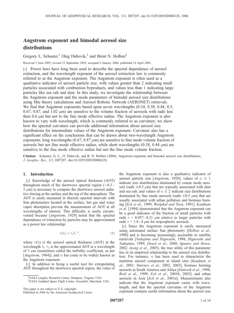 Journal of Geophysical Research Atmospheres - 2006 - Schuster ...