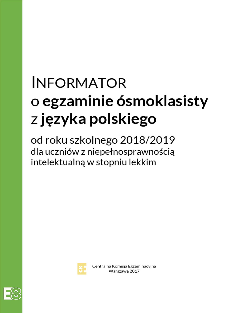 Informator P8 Polski | PDF