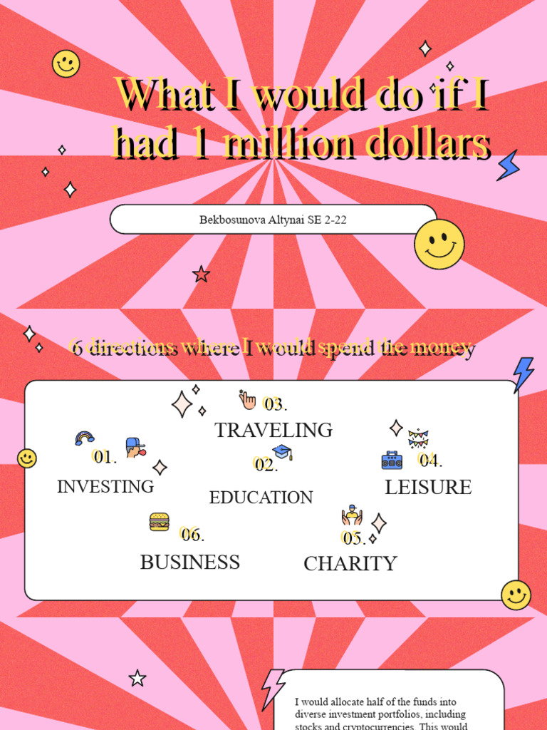 How to Spend 1 Million Dollars Wisely | PDF | Travel