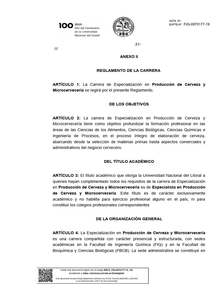 Regalmento Esp. | PDF | Titulo academico | Citación