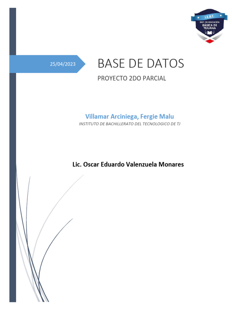 Practico Base de Datos | PDF | Bases de datos | Datos