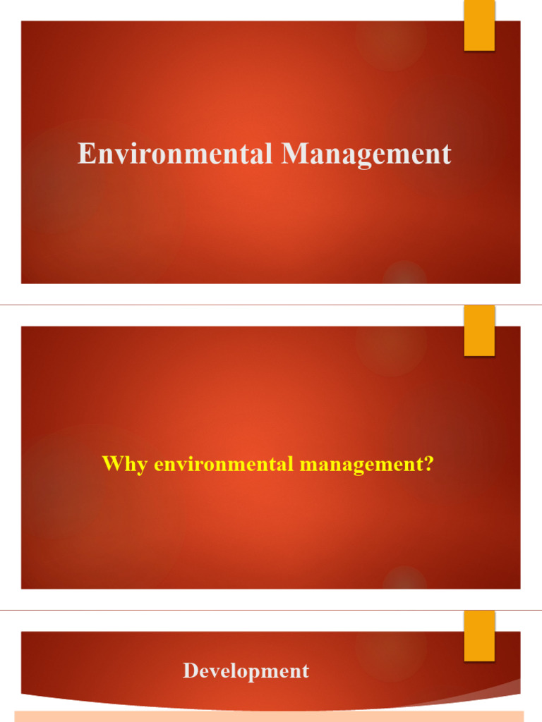 Understanding Environmental Management | PDF | Environmental Resource ...