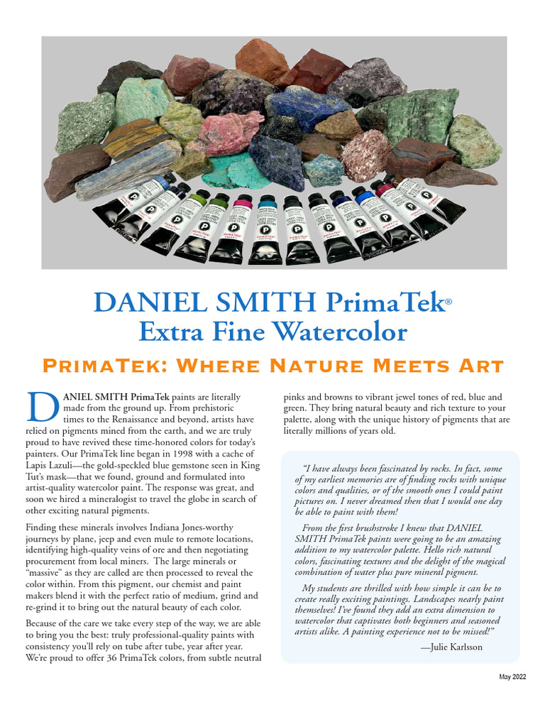 Primatek Where Nature Meets Art Daniel Smith Artists
