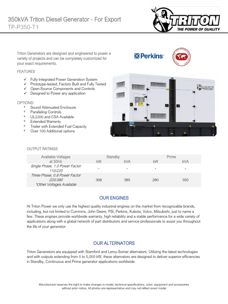 350-kva-perkins-diesel-generator---export---tp-p350-t1-50 | PDF ...