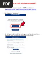 Como Acessar o CMSP Web Passo a Passo | PDF