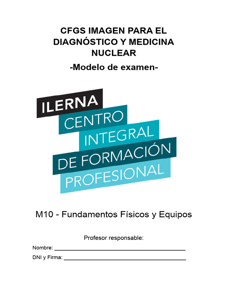 Modelo de Examen Fundamentos | PDF | Rayo X | Electrón