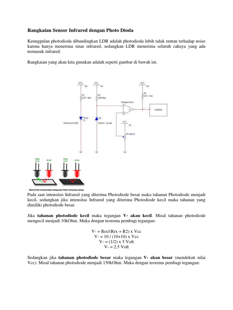 Rangkaian Sensor Infrared Dengan Photo Dioda | PDF | Komputer