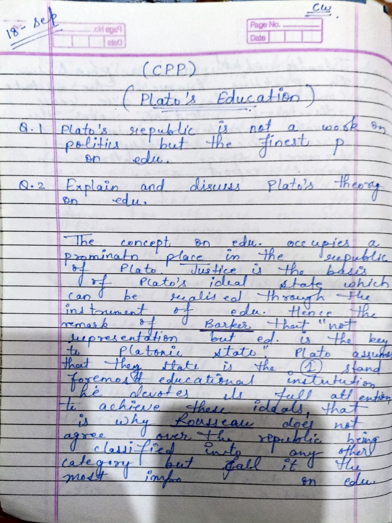 Plato S Education Pdf