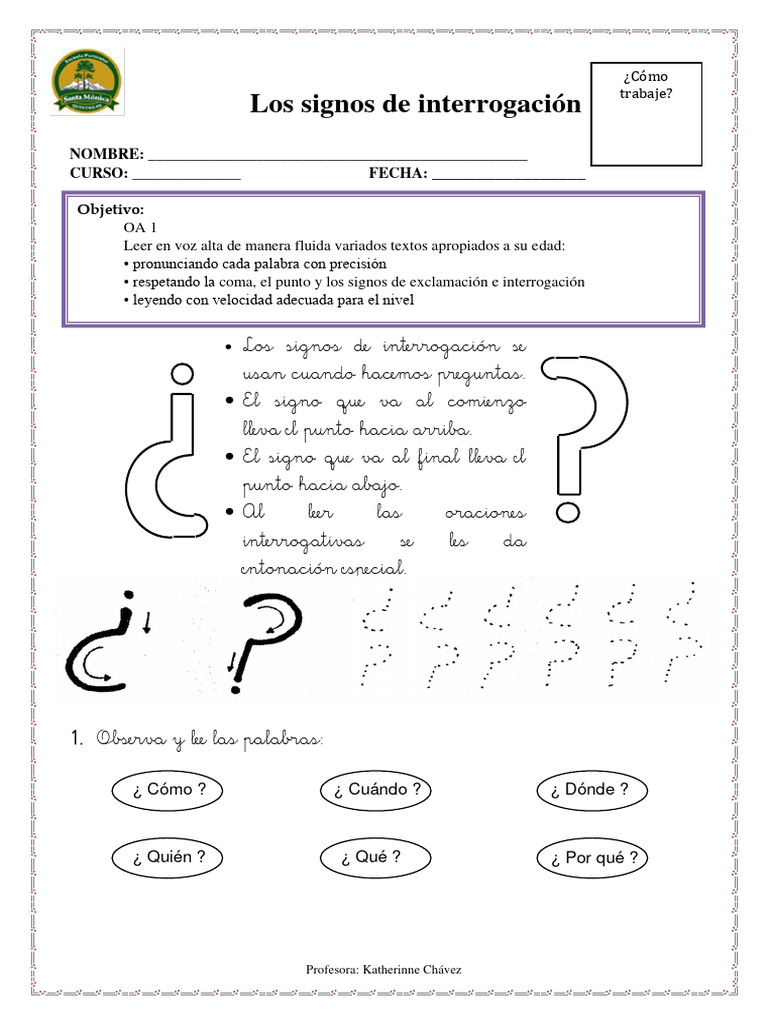 Signos de Interrogación y Exclamación | PDF | Estudios de idiomas ...