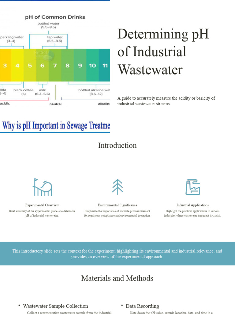 Determining PH of Industrial Wastewater | PDF | Ph | Chemistry