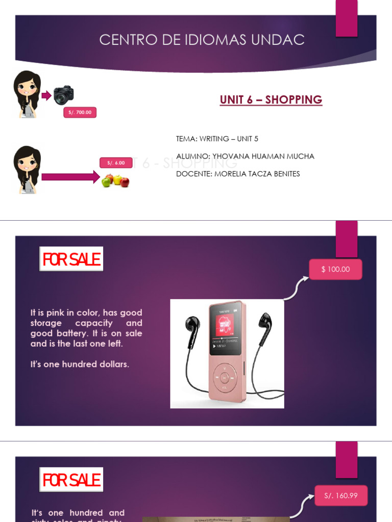 Shopping Unit 6 Product Listings | PDF