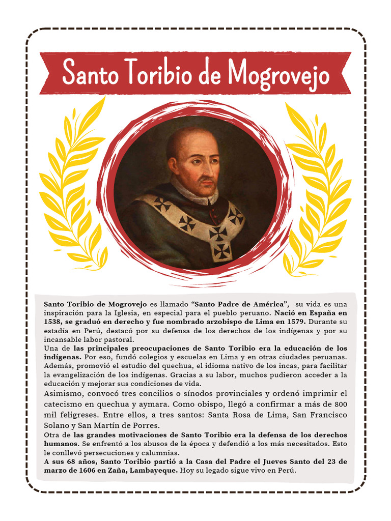 Compartir SANTO TORIBIO DE MOGROVEJO | PDF