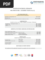Allen Fee Structure | PDF