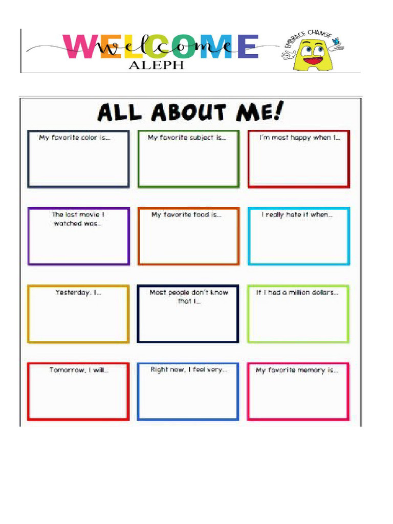 About Me Teens | PDF