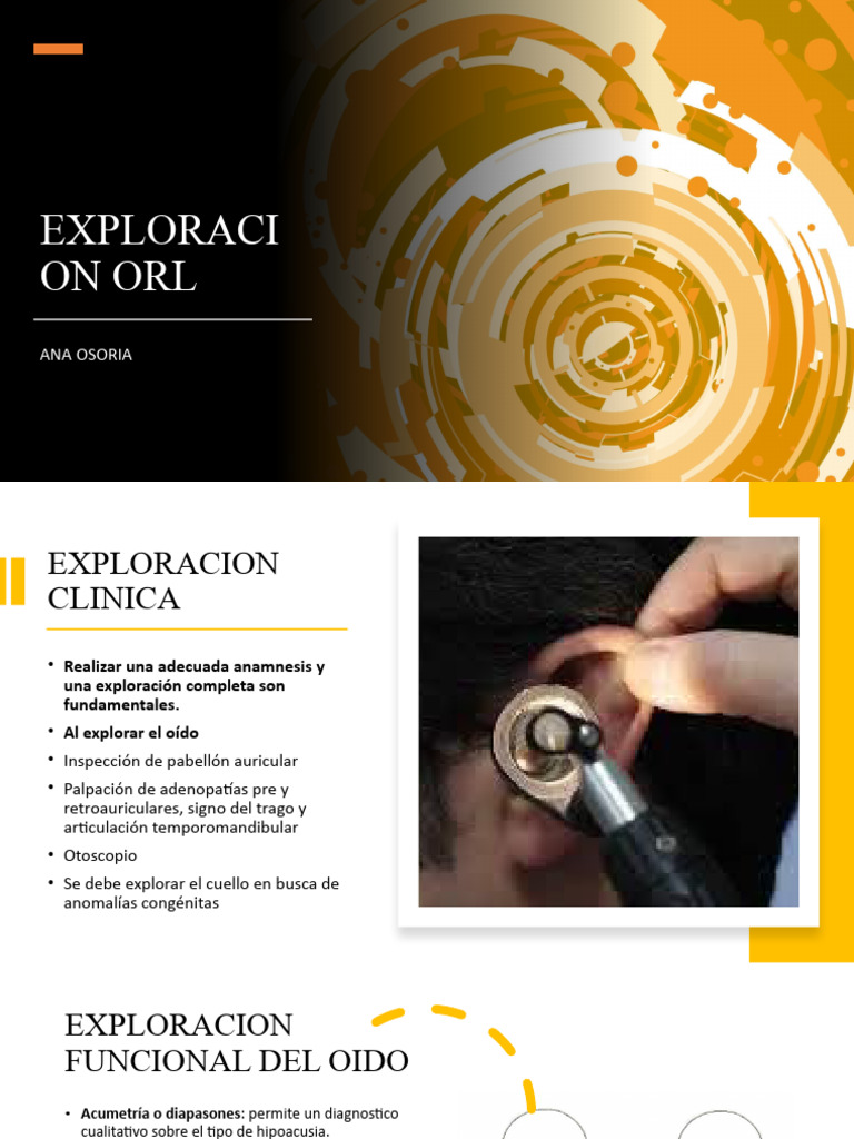 Exploracion Orl | Descargar gratis PDF | Especialidades Medicas | Sistema Auditorio