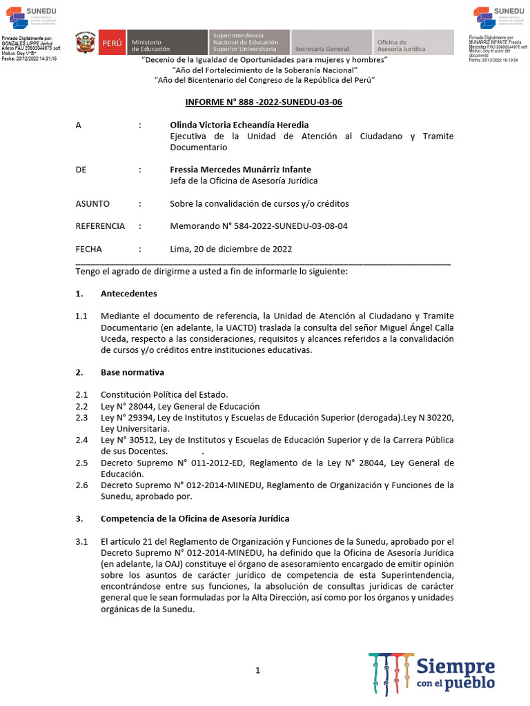 0888 2022 Sunedu 03 06 | PDF | Educación más alta | Titulo academico