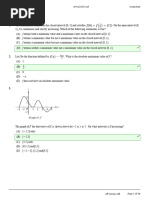 AP Calculus - Unit 2 Practice Exam | PDF | Derivative | Functions And ...