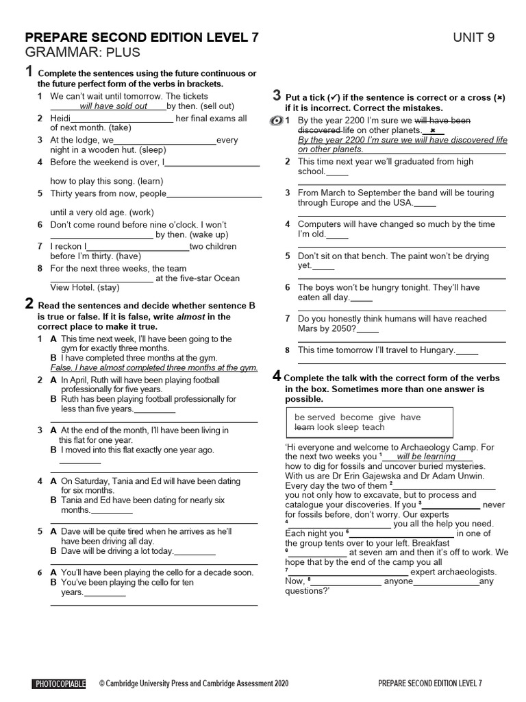 PREPARE 7 Grammar Plus Unit 09 | PDF | Language Arts & Discipline