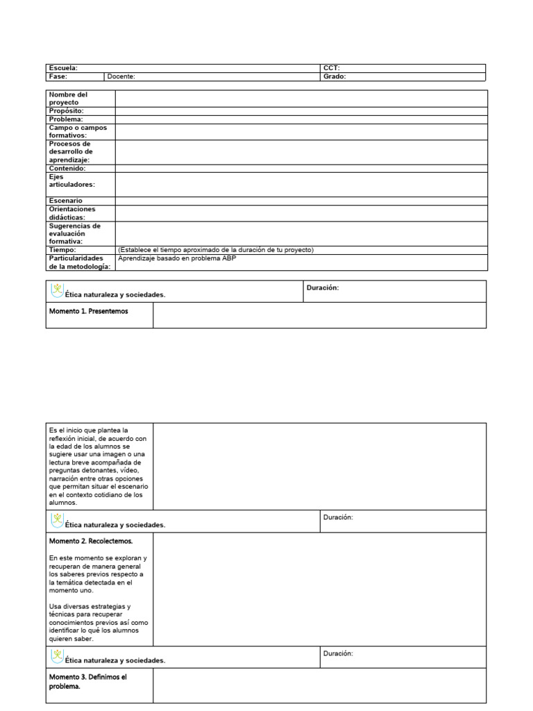 FORMATO ABProblemas | PDF | Aprendizaje | Evaluación