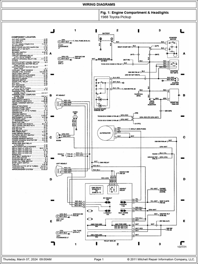 Diagrama de Luces Toyota 22r | PDF | Finance & Money Management | Computers