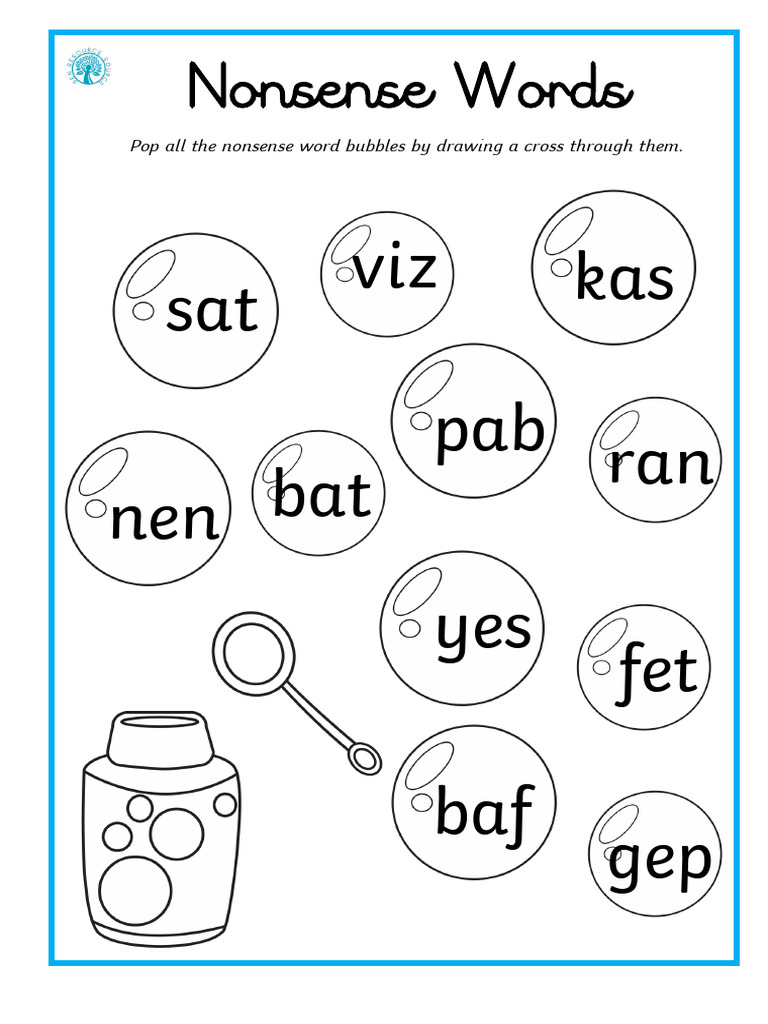 Nonsense Words | PDF