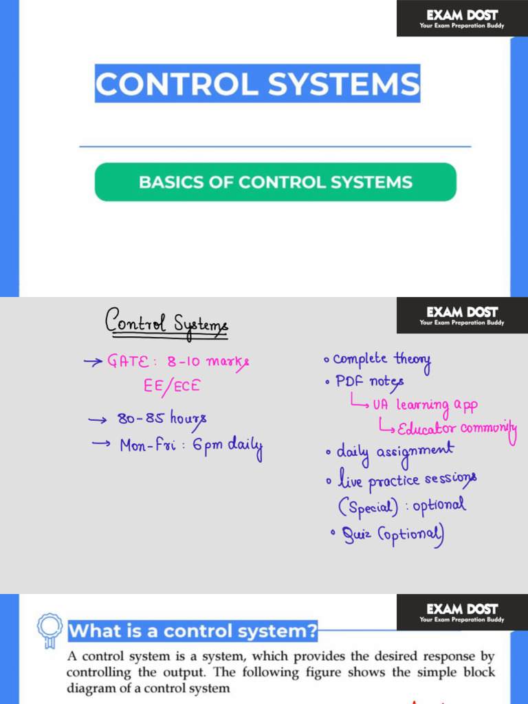 Lecture-01 Introduction To Control Systems | PDF