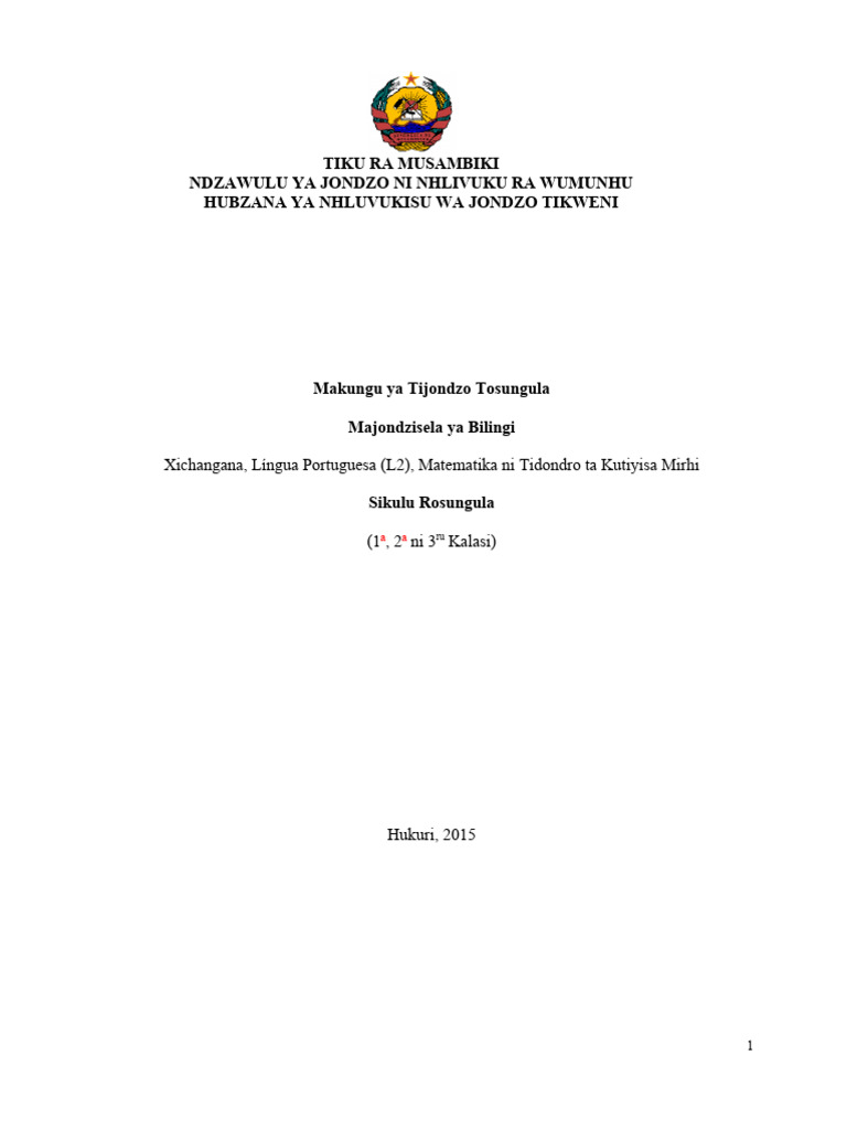 Xichangana Prog.1ºciclo Rev. Mar.022 | PDF