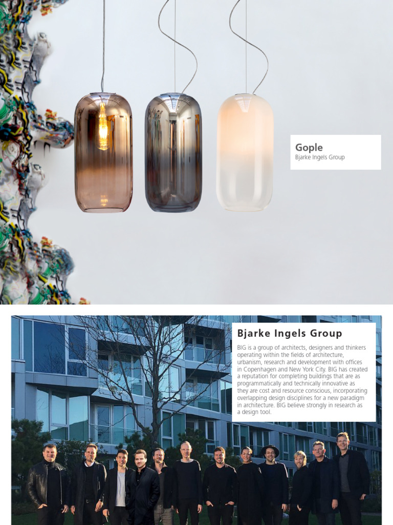 Gople Lamp by Bjarke Ingels Group | PDF | Glasses | Design