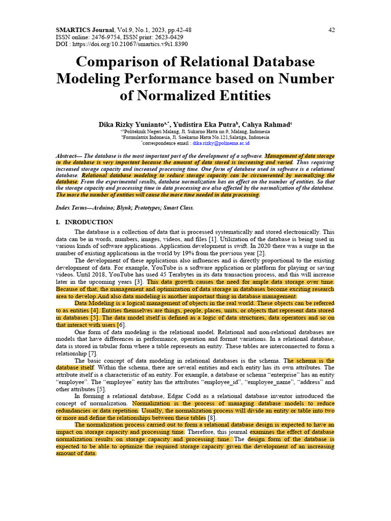 Comparison | PDF | Databases | Relational Database