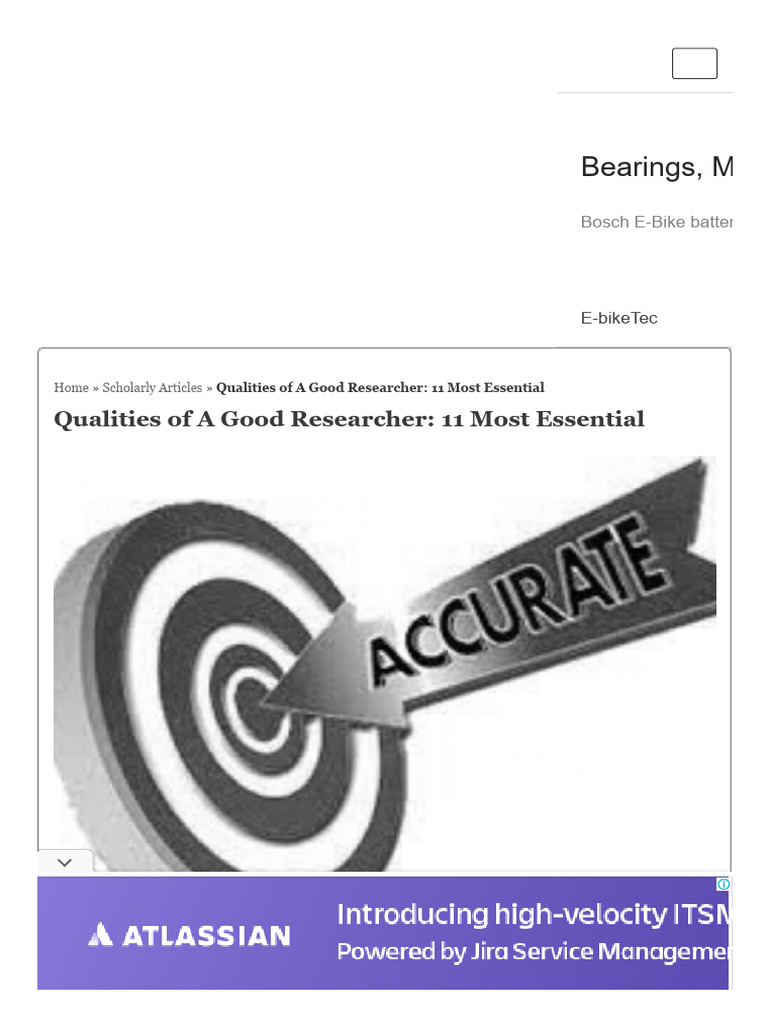 Qualities of A Good Researcher - 11 Most Essential - Bscholarly | PDF ...
